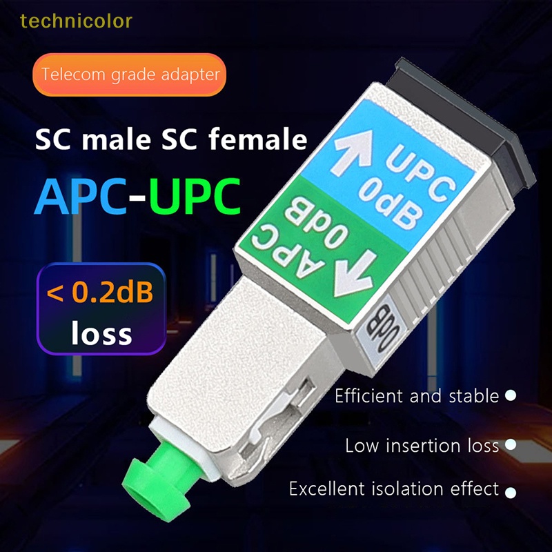 TCPH 1Pc SC/APC Male To SC/UPC Female Optical Fiber Adapter 0dB ...