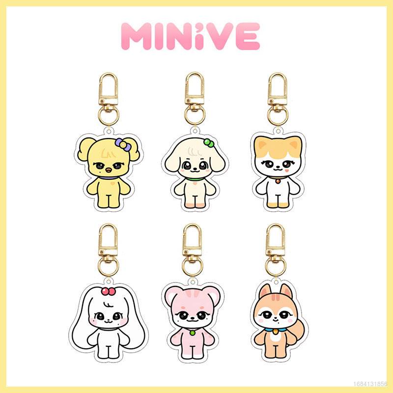 Jason IVE MINIVE cartoon acrylic keychain bag pendant Yujin GANGANJI ...