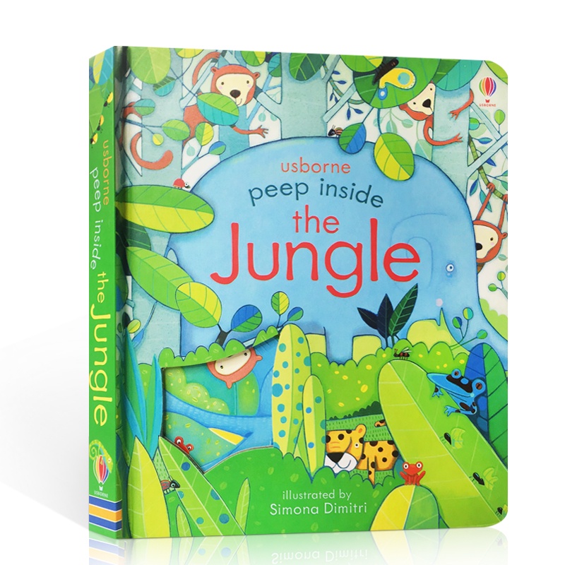 Usborne Peep Inside The Jungle English 3D Picture Books for Kids ...