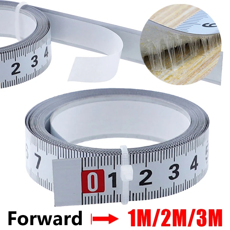 Self Adhesive Scale Ruler Width Metric Woodworking T Track Tape Measure ...