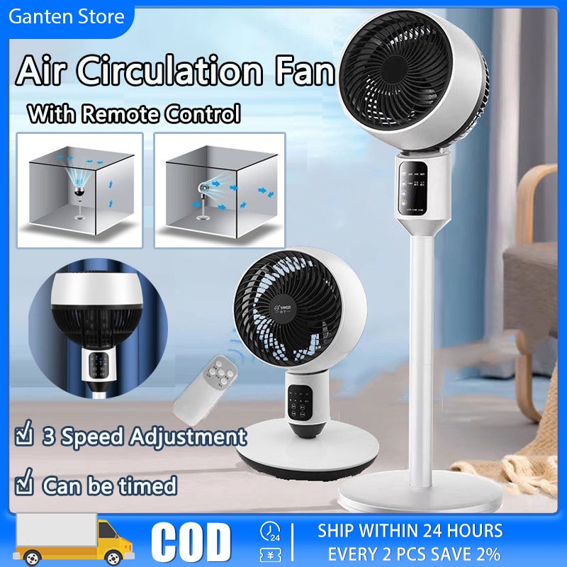 Air Circulation Electric Fan Stand Fan Adjustable Floor Fan3 Speeds ...