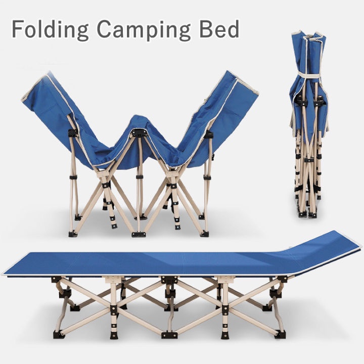 Adjustable military folding bed heavy duty straight bed outdoor ...