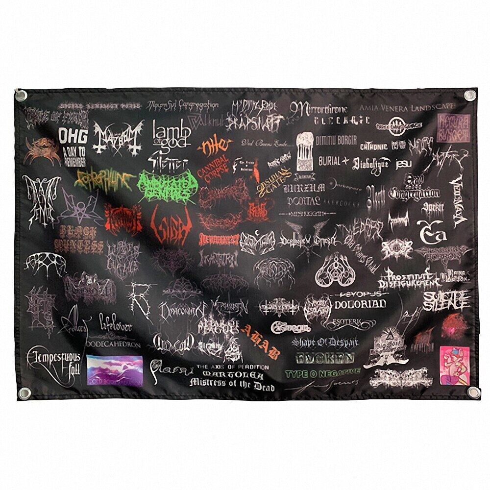 Punk Rock Music Collage Posters Wall Hanging Mi Heavy Metal Band Team ...