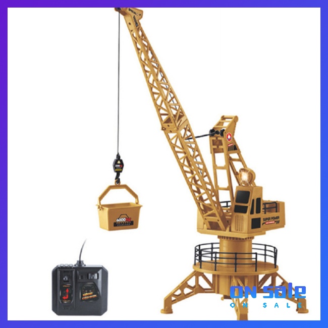 CAI 1:12 Remote Control Tower Crane Toy Simulation Wire Control ...
