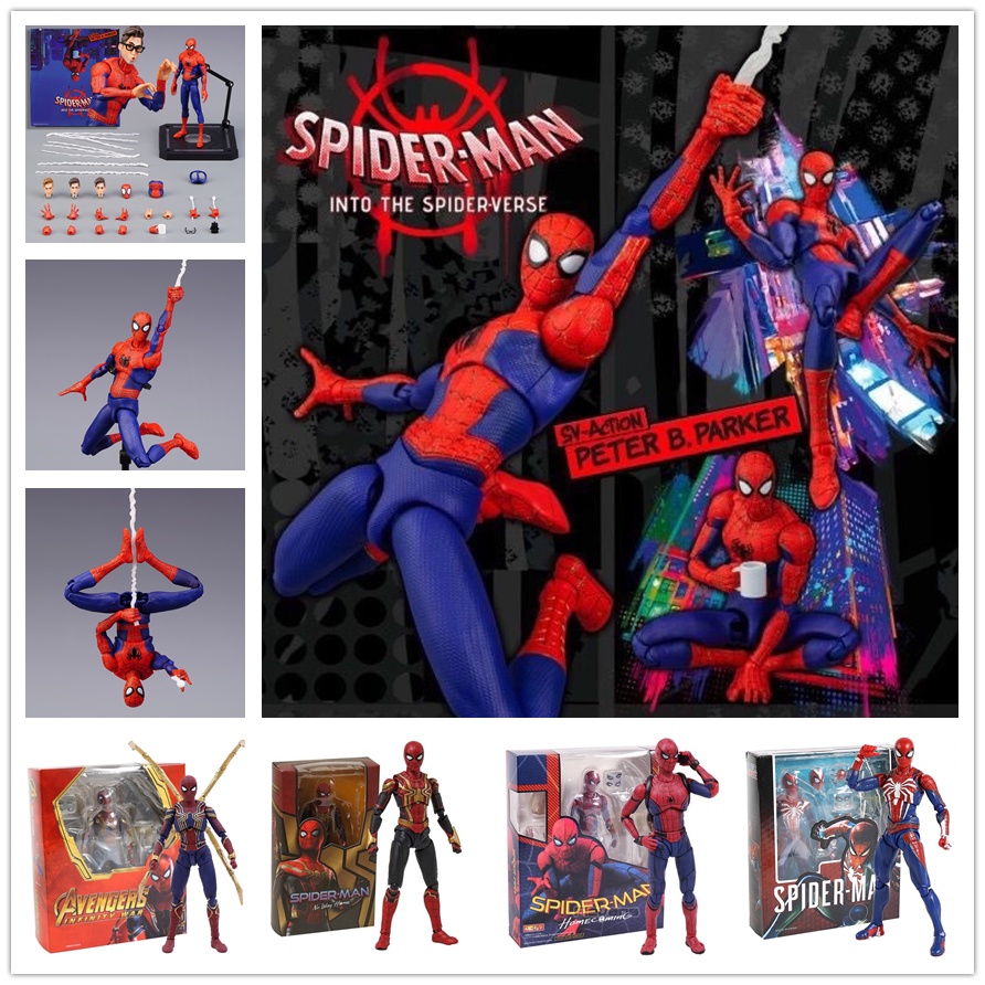 Into The Spiderverse SV ACTION Spiderman Figure Peter Parker ...