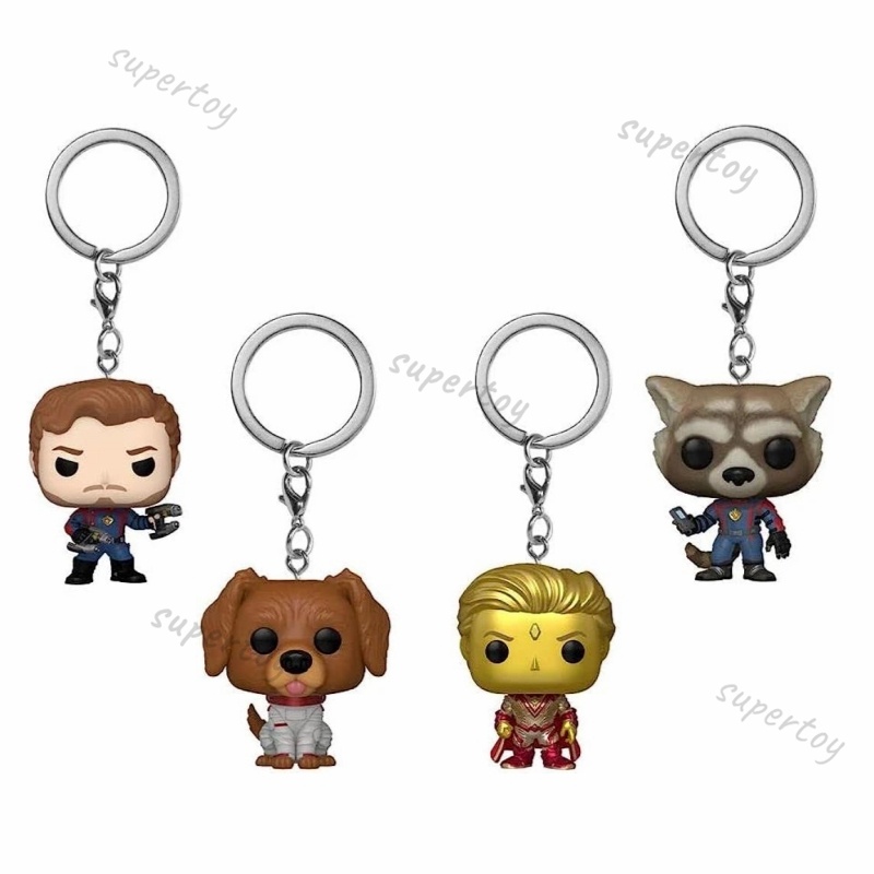 Funko Pop! Keychain: Guardians of the Galaxy Vol. 3 Star Lord/Rocket ...