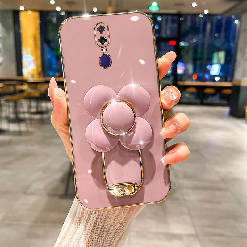 Casing OPPO F11 TPU 3D Windmill bracketBracket Phone Case Ultra thin ...
