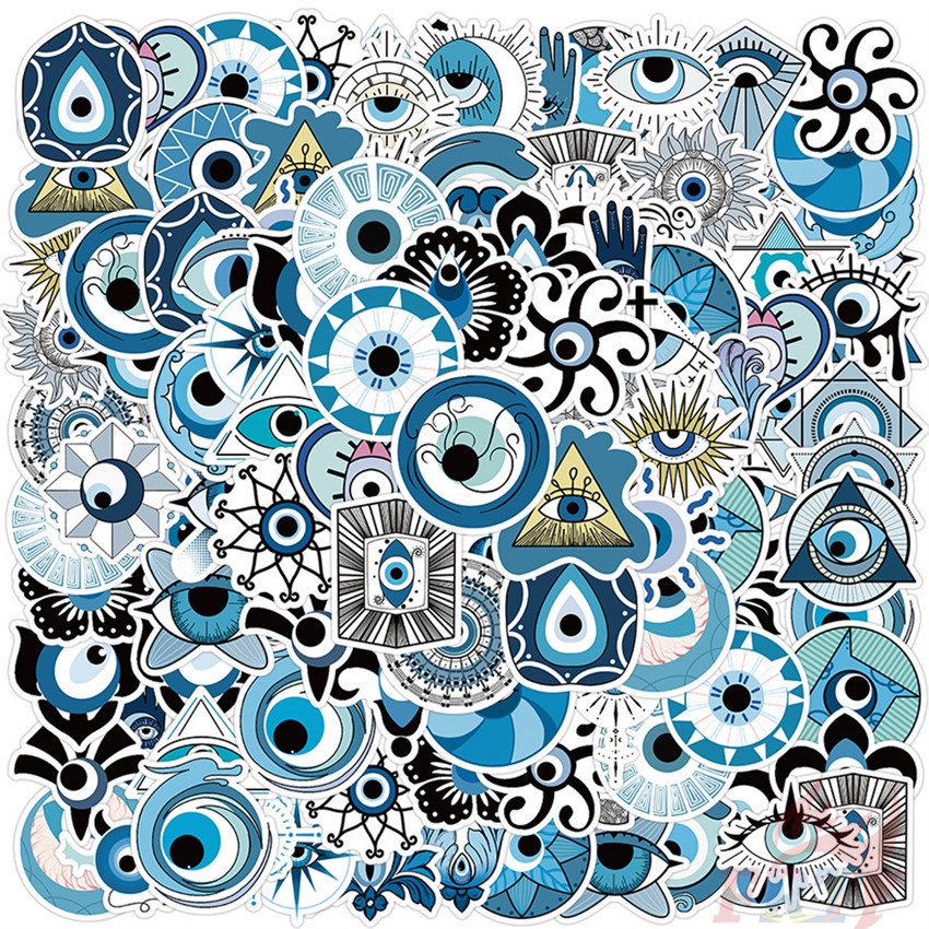 Evil Eyes Series 04 Turkey Lucky Blue Eye Stickers 60Pcs/Set DIY ...