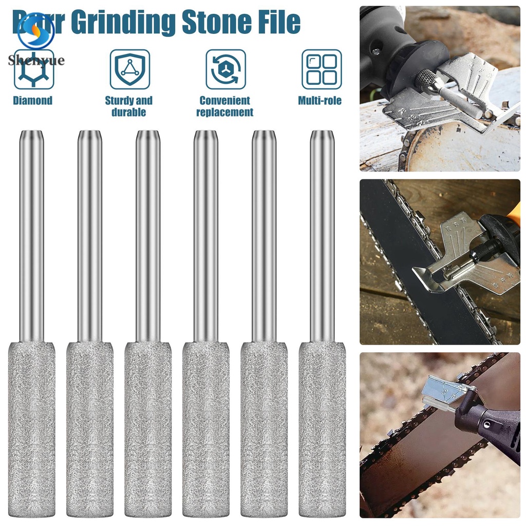 6 Pcs Grinding Burr Set Diamond Sharp Rotary Burrs Bit with 1/8 Inch ...