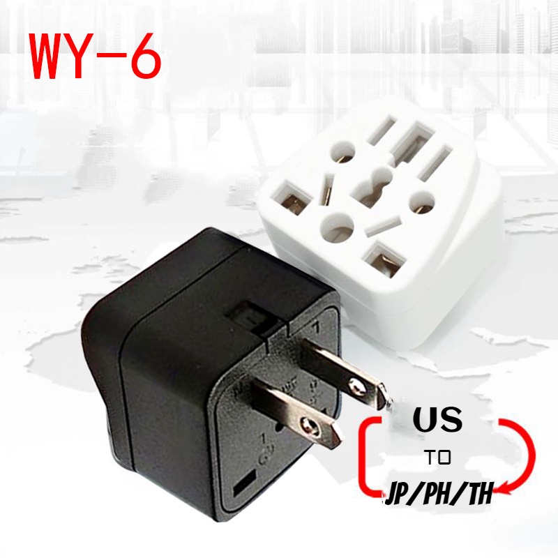 1pcTravel adapter Universal Plugs to type A US 2 Flat Parallel Pins ...