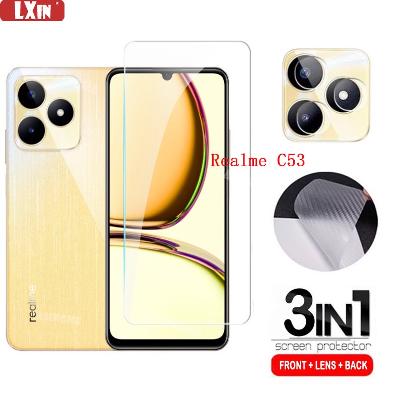 3-in-1 Glass Realme C75 Note 60 Note 50 C53 C67 4G C51 C55 11 10 C33 C30 C35 C31 C11 C25 C21Y ...
