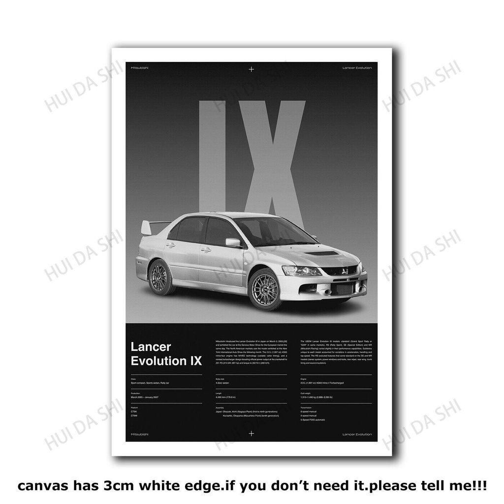 Mitsubishi Lancer Evolution V Poster Wall Artjdm Poster Gift For Man ...