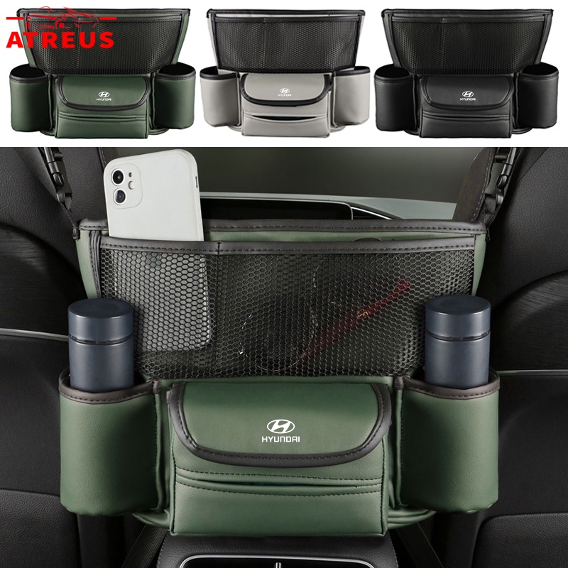 Hyundai Car Center Console Storage Bag Armrest Box Tissue Cup Holder ...