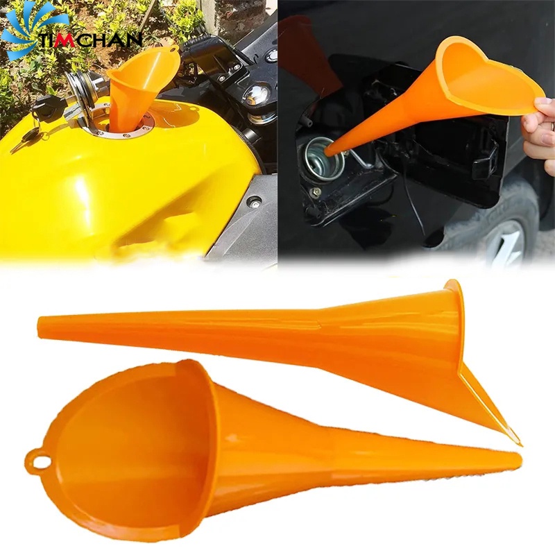 Car Long Mouth Free Hand-held Refueling Funnel / Motorcycle Portable ...