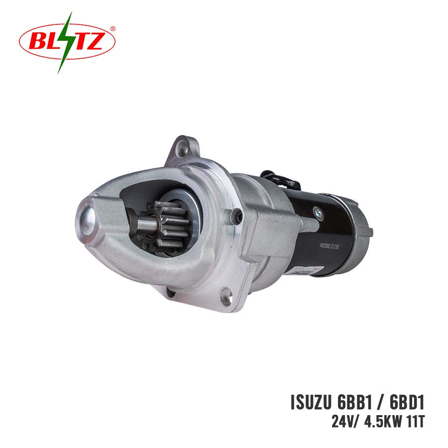 ISUZU 6BB1 6BD1 STARTER ASSEMBLY 24V 4.5KW (11 TEETH) BLITZ | Shopee ...