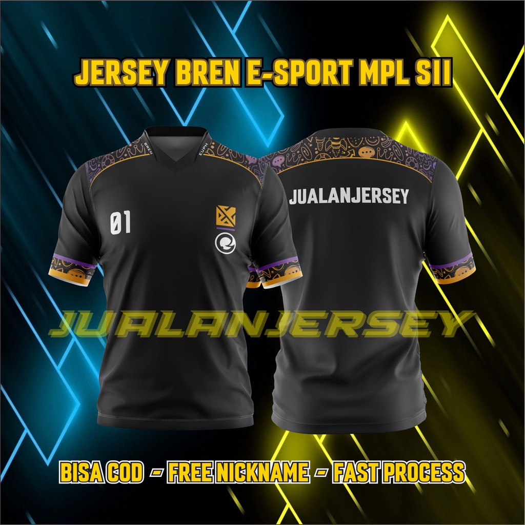 Jersey BREN ESPORT 2023 MPL SEASON 11 FREE CUSTOM NICKNAME | Shopee ...