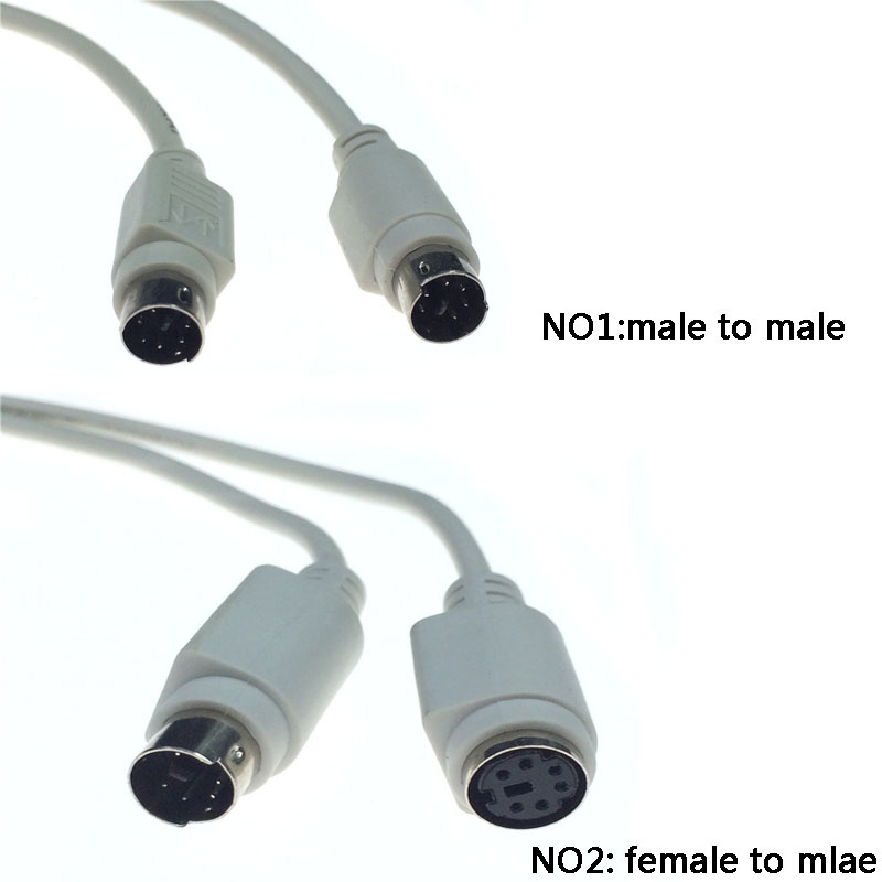 Ps2 Ps 2 Keyboard Mouse Male To Male Female Extension Cable Lead 6 Pin Motherboard Mouse For