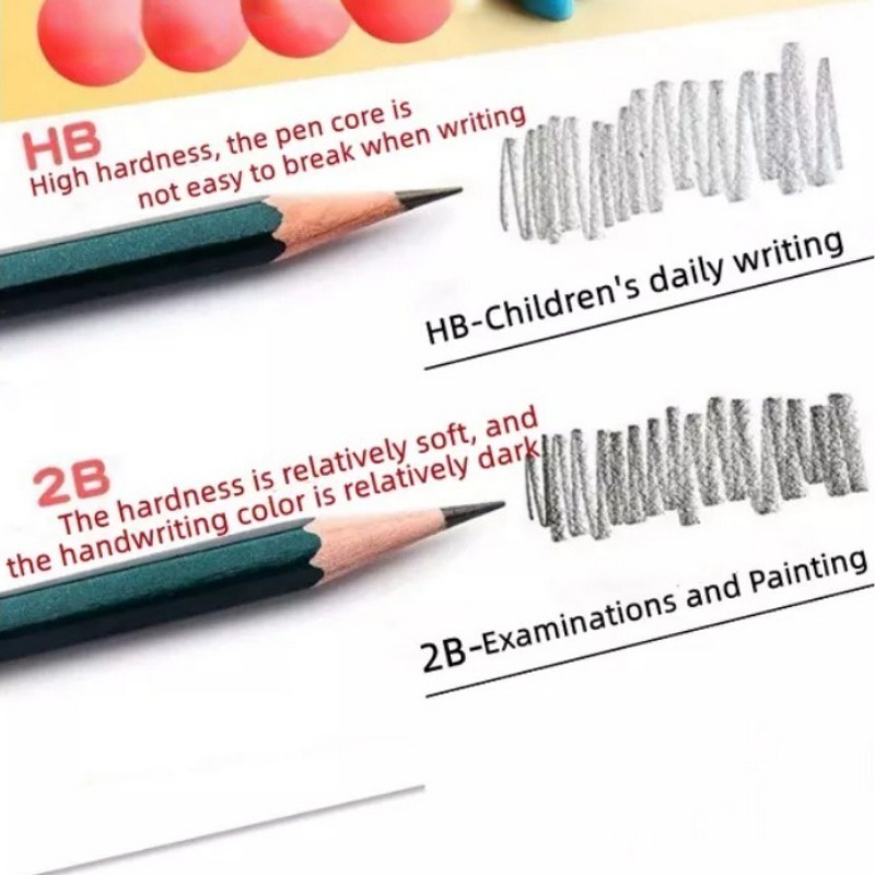 2B HB Pencil 2B Sketch/HB Student Pencil | Shopee Philippines