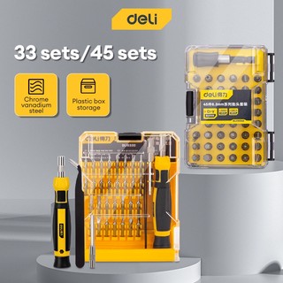 Deli Tool 44/33Pcs Portable Screw Driver Set Magnetic Precision ...