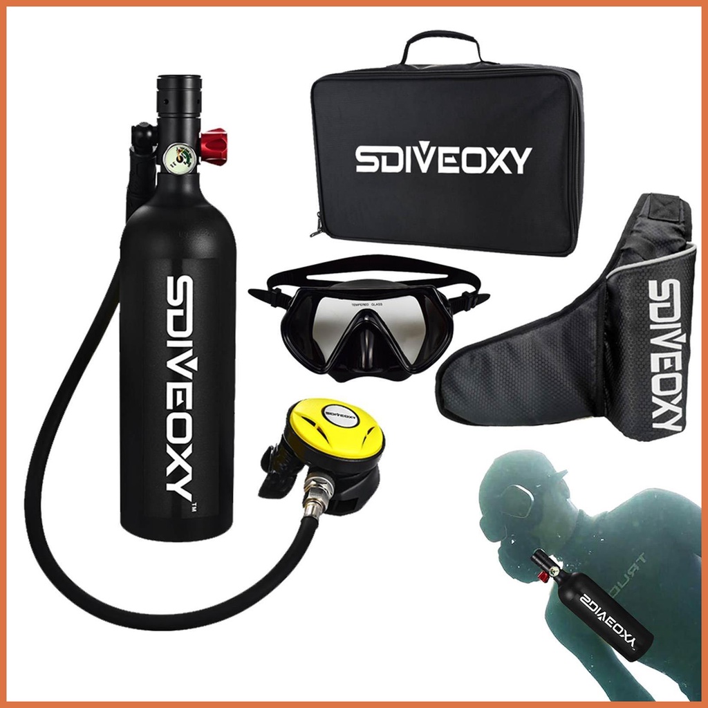 1000ml Diving Oxygen Tank Scuba Diving Lung Tank Oxygen Tank Portable ...