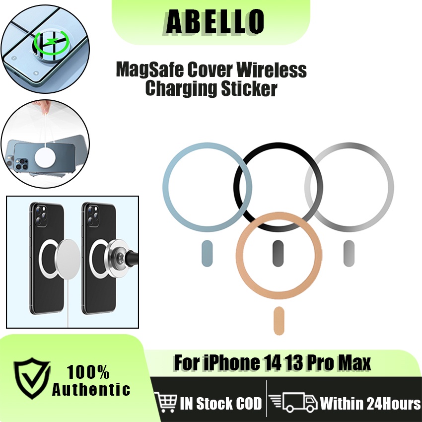 Multicolor Magnetic Ring Wireless Charging Sticker For i-Phone Android ...