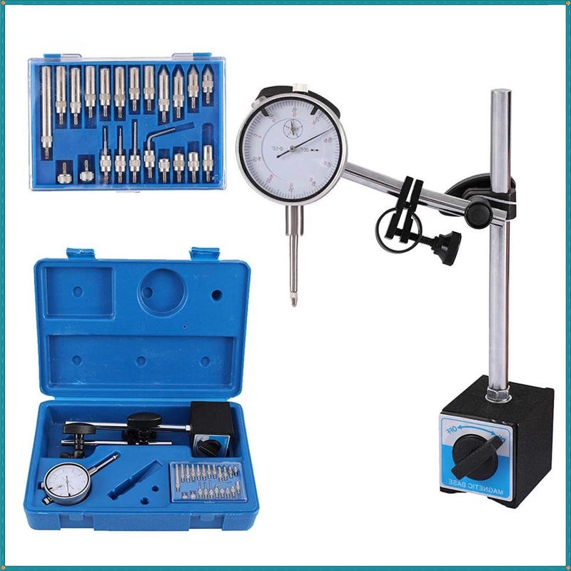 Universal Dial indicator with magnetic base metric 0-10 mm Tester gauge ...