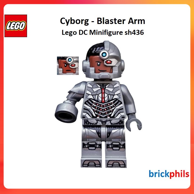 Lego DC Minifigure sh436 Cyborg - Blaster Arm | Shopee Philippines
