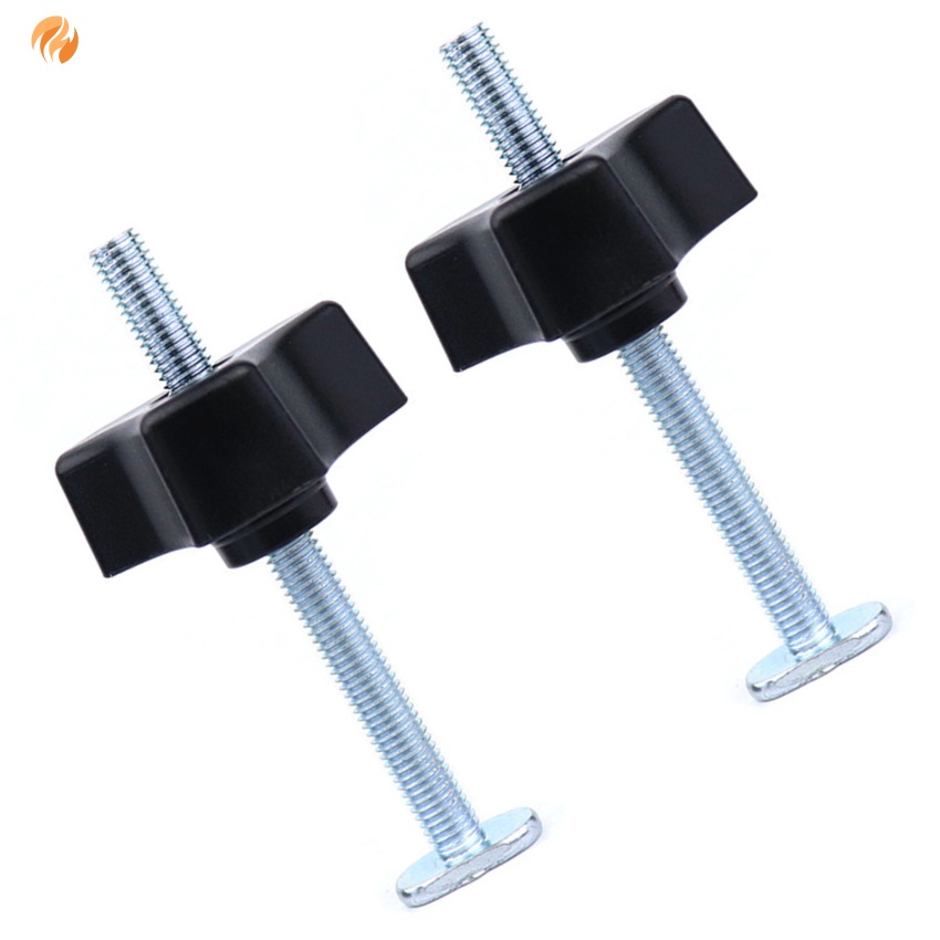 2 Pack T Screw and 2 Pack M8 Plastic Handle Nut Clamp Set Universal T ...