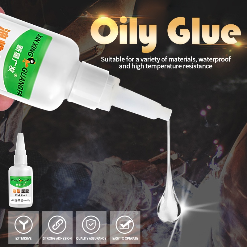 50G Instant Adhesive Liquid Oily Glue DIY Fast Repair Liquid Universal ...