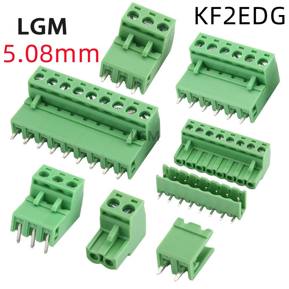 5Pair Pitch 5.08mm Terminal Block Connector KF2EDG 5.08 2/3/4/5Pin PCB ...