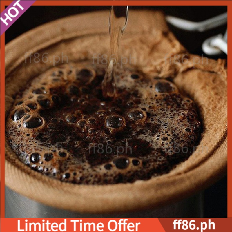 Reusable Coffee Filter Bag Stainless Steel Handle Flannel Cloth ...