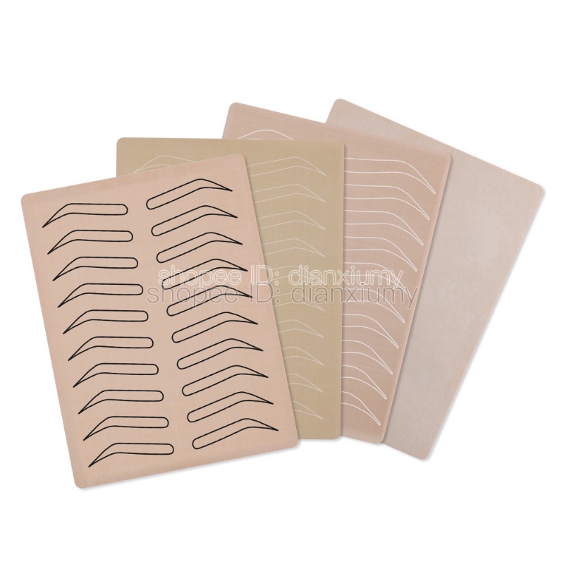 1PCS rubber practice skin fake eyebrows blank skin color for microblade ...