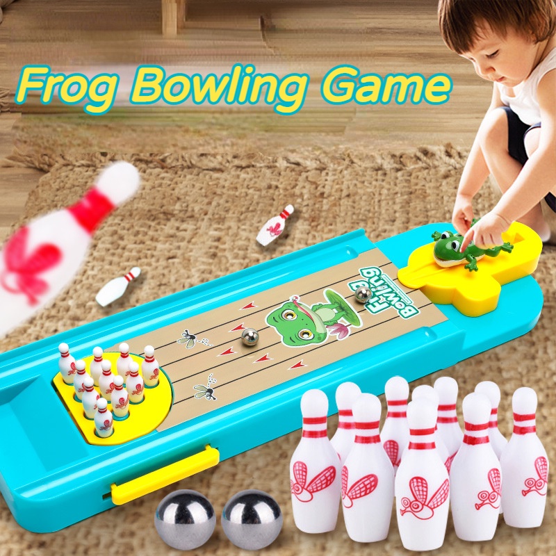 Frog Bowling Table Games Launcher Toy For Kids Parent-child Family ...