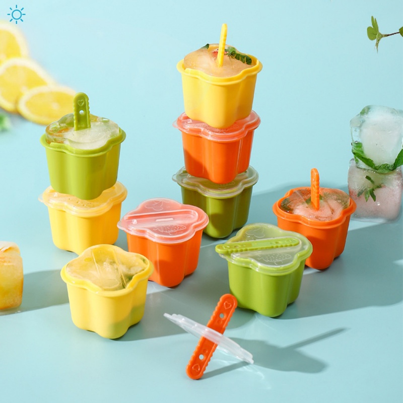 Silicone Popsicle Molds/Easy Release Square Ice Cream Mould with Sticks ...