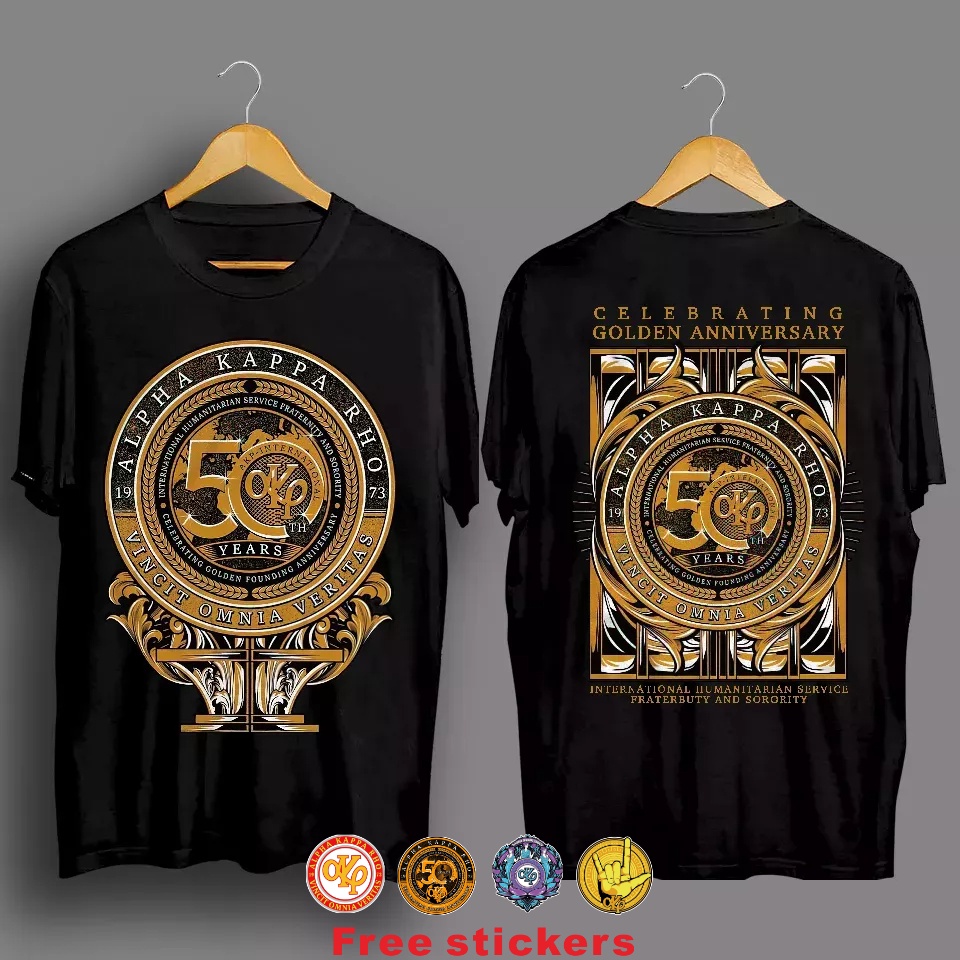AKP 1973 Alpha Kappa Rho v3 50th Anniversary skeptron Clothing T-Shirt ...