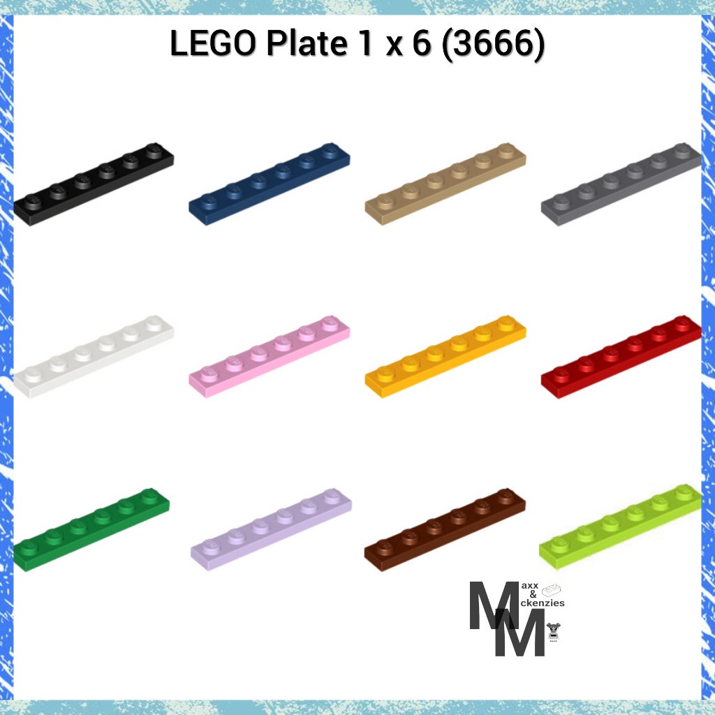 Plate 1x6 (3666) LEGO Parts | Shopee Philippines