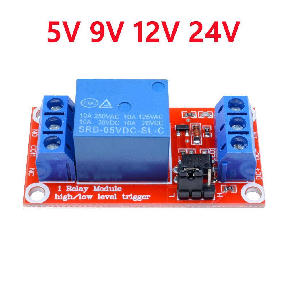 One 1 Channel 5V /9V /12V / 24V Relay Module Board Shield with ...