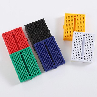 REFINEMENT 6Pcs Breadboard Kit, 170 tie-Points Colorful Distribution Connecting Blocks ...