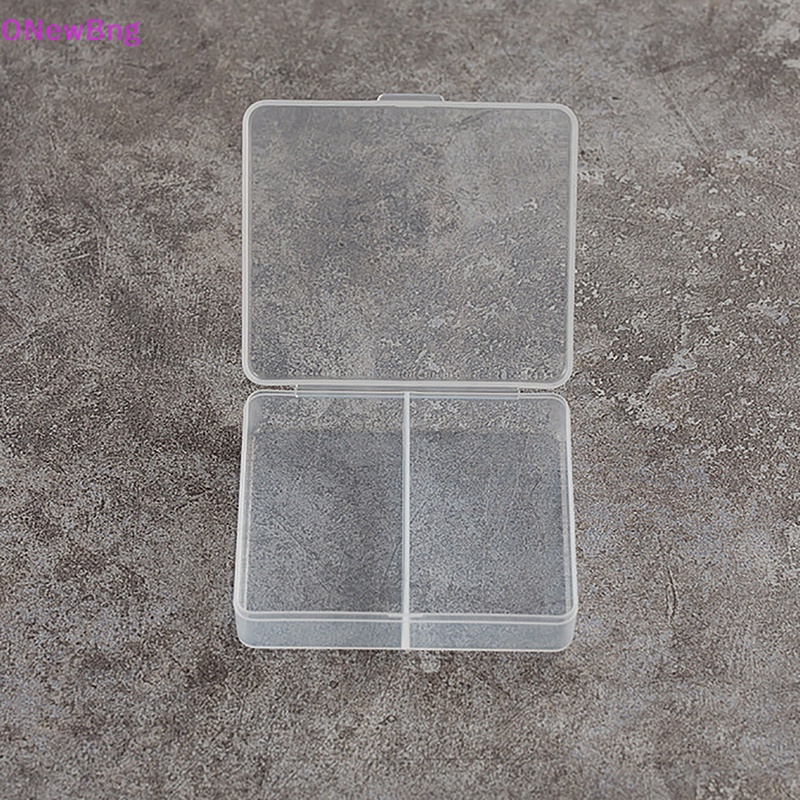 ONew Square Plastic Transparent Storage Box Small Items Sundries ...