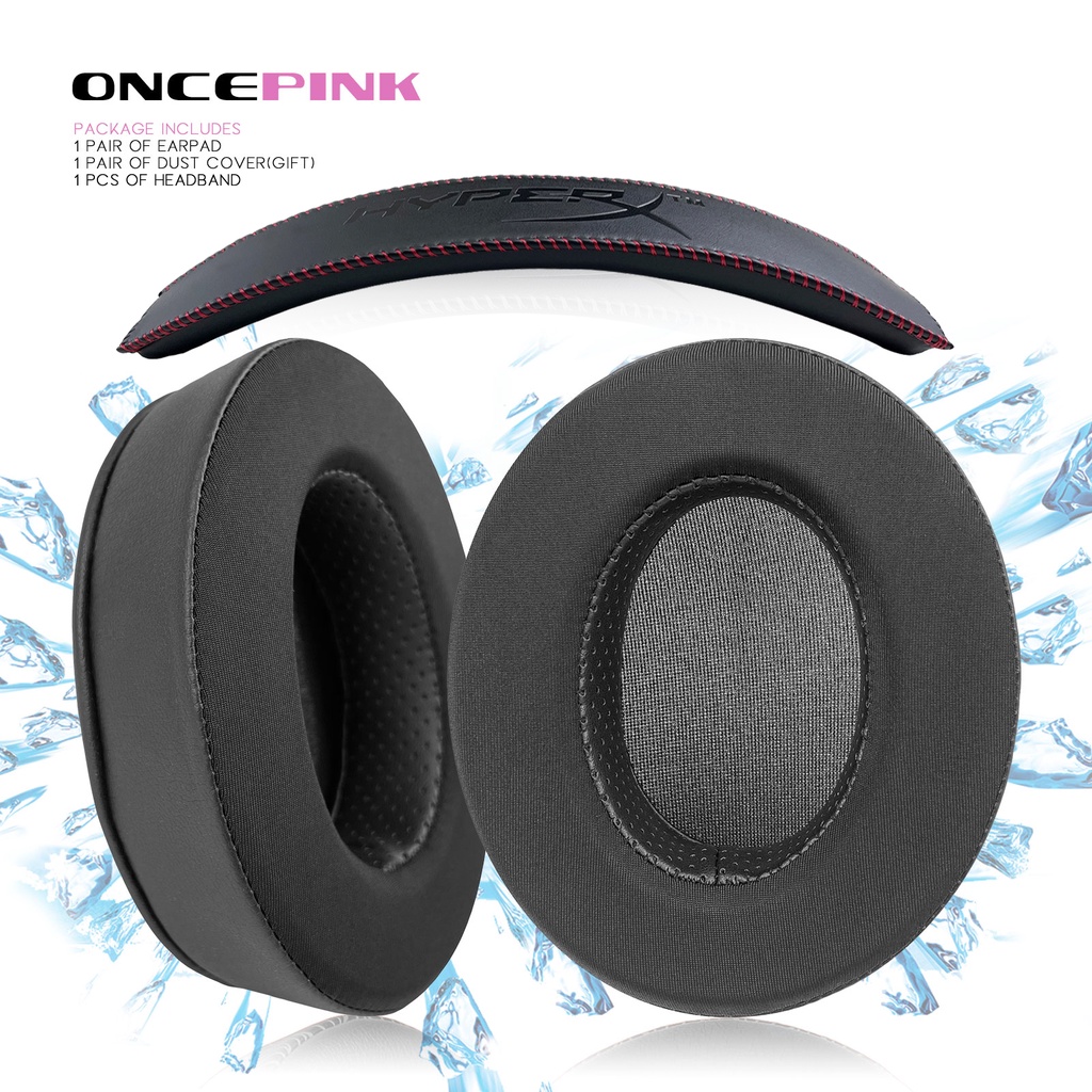 Oncepink Replacement Ear Pads for HyperX Cloud 1, 2, Core,Silver, Alpha ...