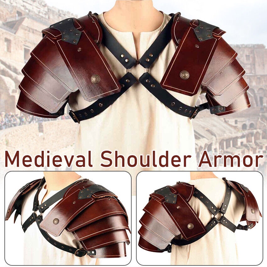 Medieval Shoulder Armor Gladiator Samurai Battle Knight Pauldrons ...