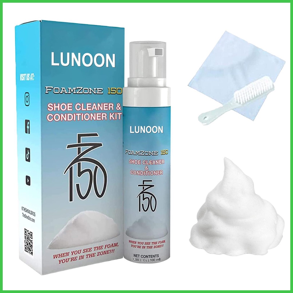 Travel Shoe Cleaner Kit Shoe Cleaning Kit for White Sneaker Nubuck and ...