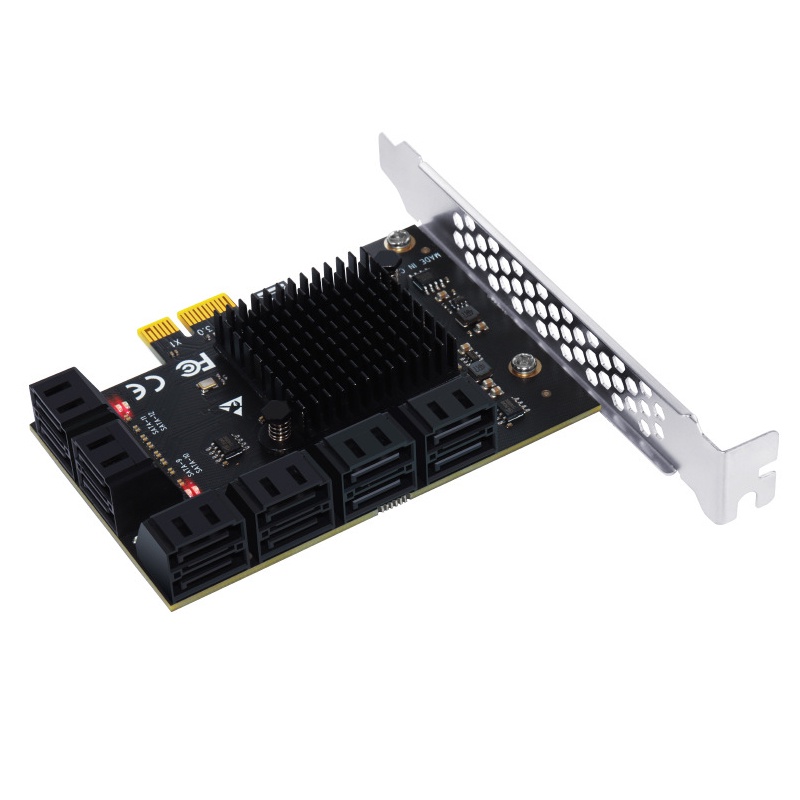 PCIE SATA Adapter Card SATA Controller 12 Port SATA 3 PCI Express X1 ...