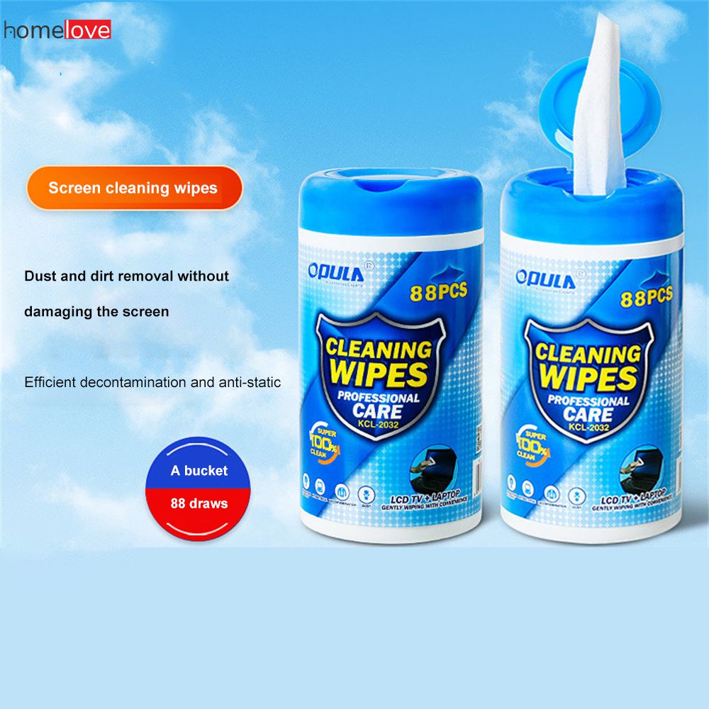 Screen Cleaning Wipes 88 Pieces Computer Cleaning Wet Wipes Screen ...