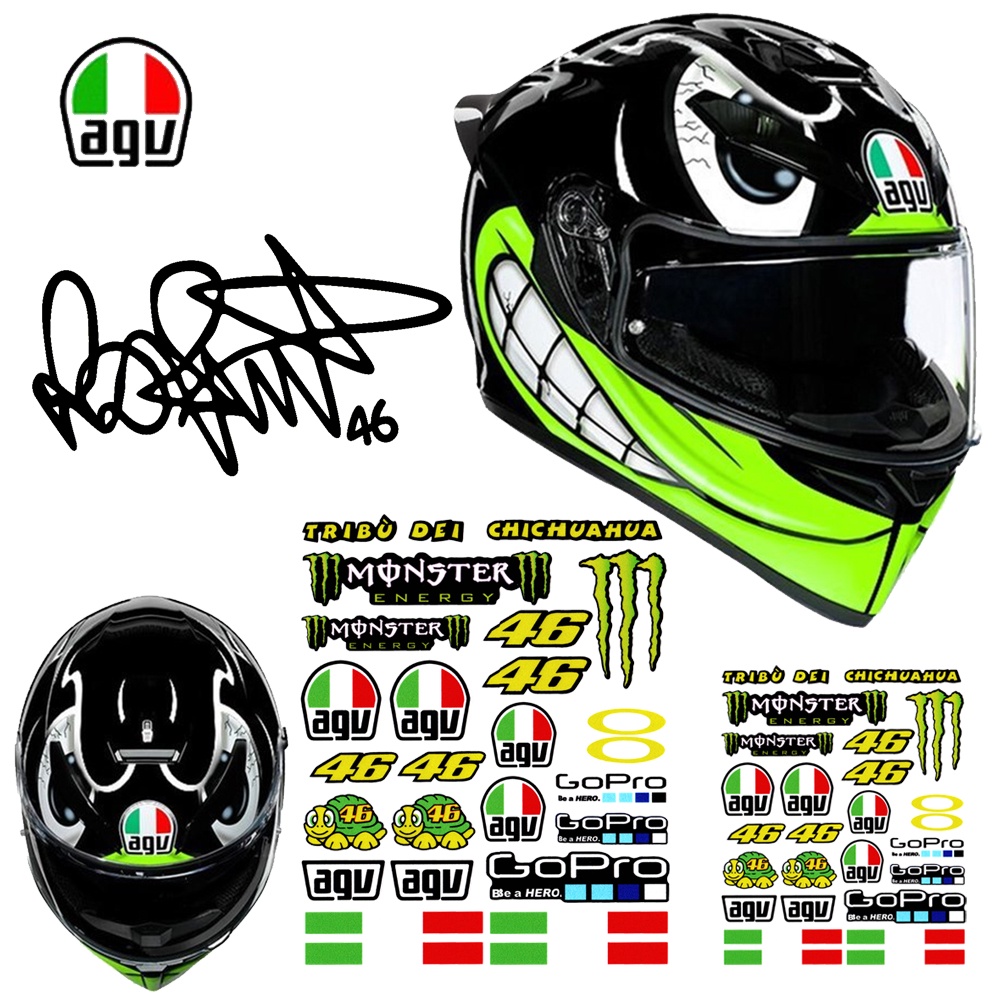 For 46 Yamaha Stickers For Motorcycl Helmet Decorative Stickers Mount ...