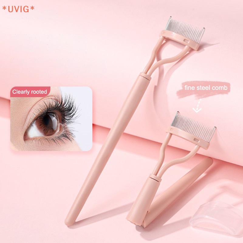 UVIG Eyelash Beauty Collapsible Separator Portable Eyelash Brush Comb ...