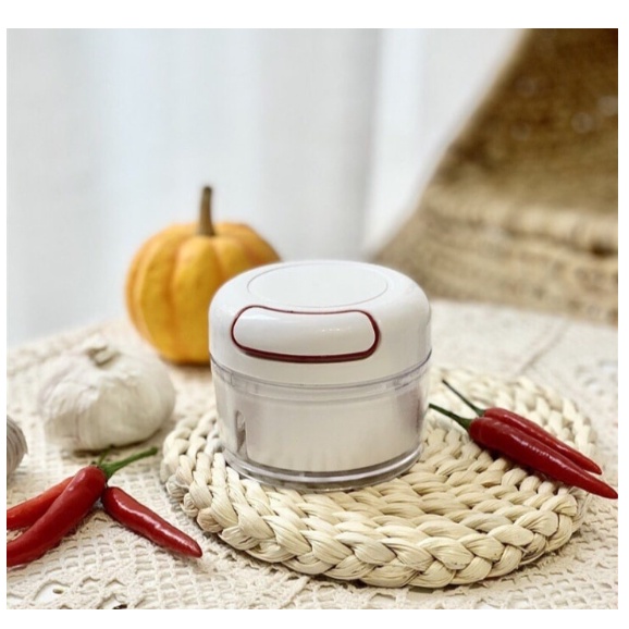 Mini Easy Spin Cutter Vegetable Garlic Chopper Premium Quick Chopper ...