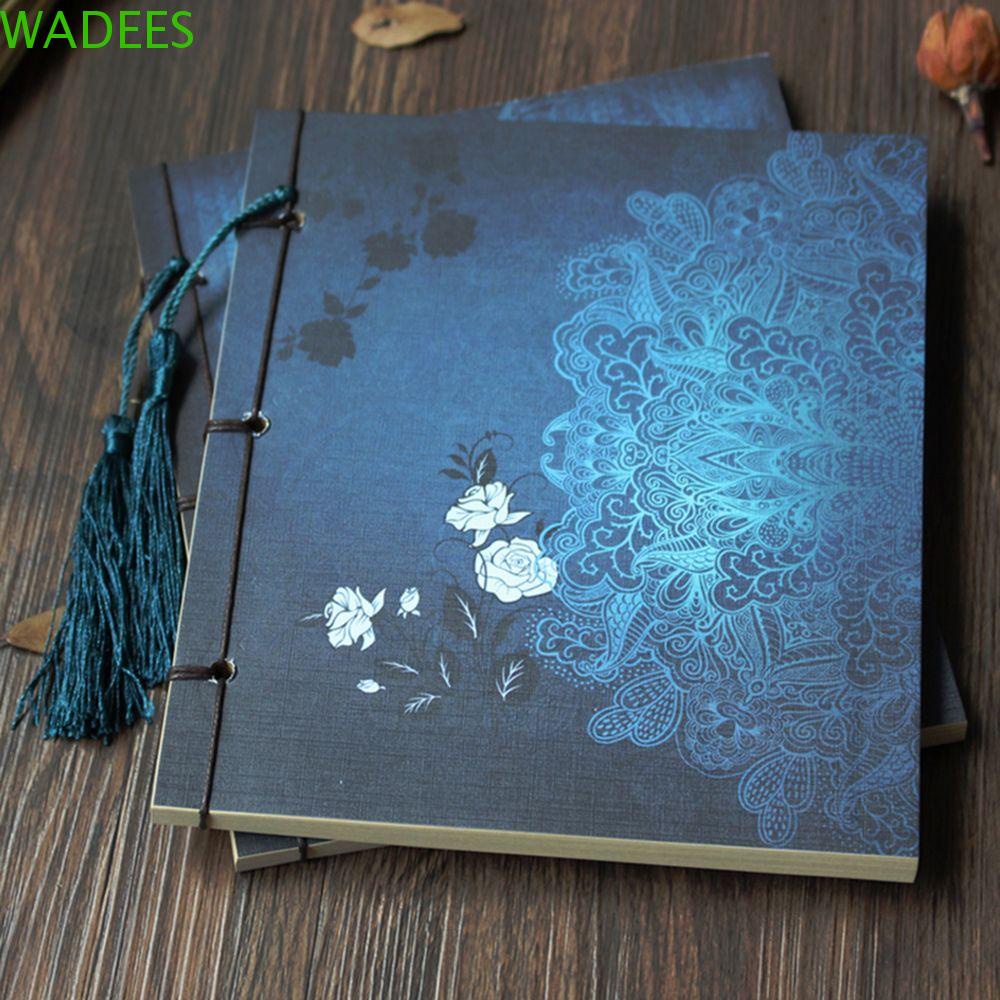 WADEES Ancient Notebook Antique Sketch Blank Journal Thread-bound ...