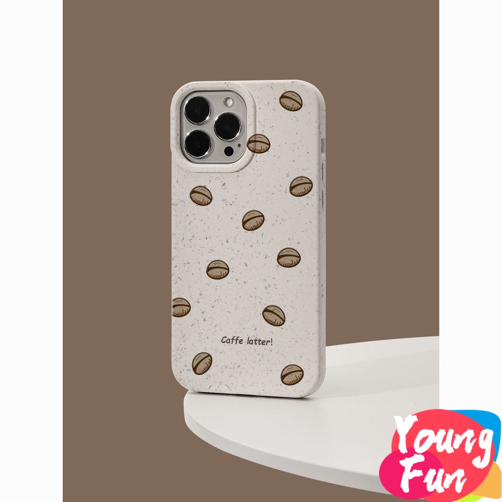Case for iPhone coffee beans eco-friendly 14 XR 13 11 12 Pro Max 8 7 6 ...