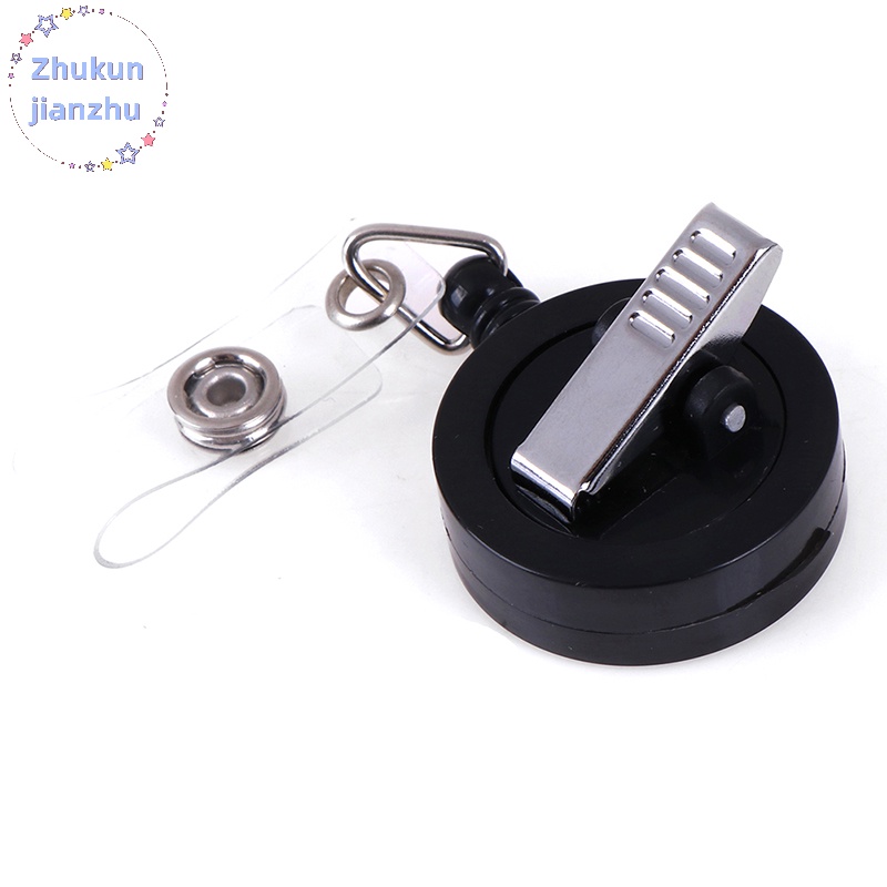 zhukunjianzhu Retractable Pull Chain Reel ID Card Badge Keychain Holder ...